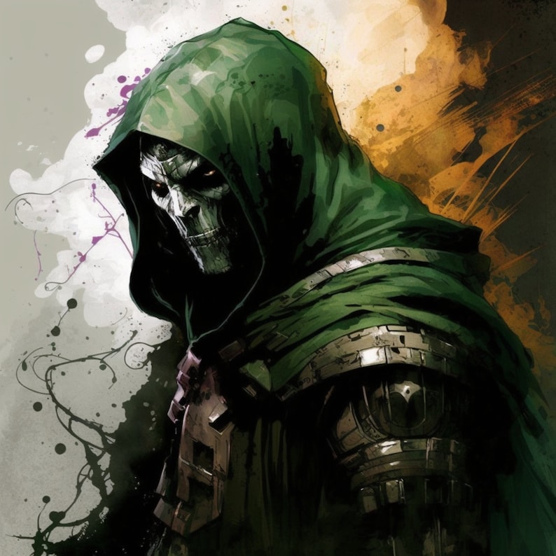 Power of Doom: Get 10 Original Dr. Doom Digital Artworks for Download ...