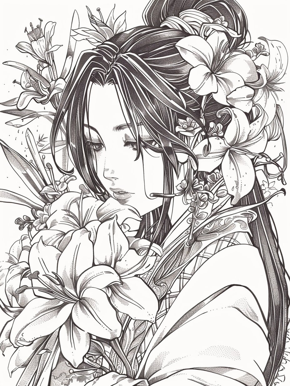 Celebrate the Elegance of Lilies! Over 200 Lily Coloring Pages ...