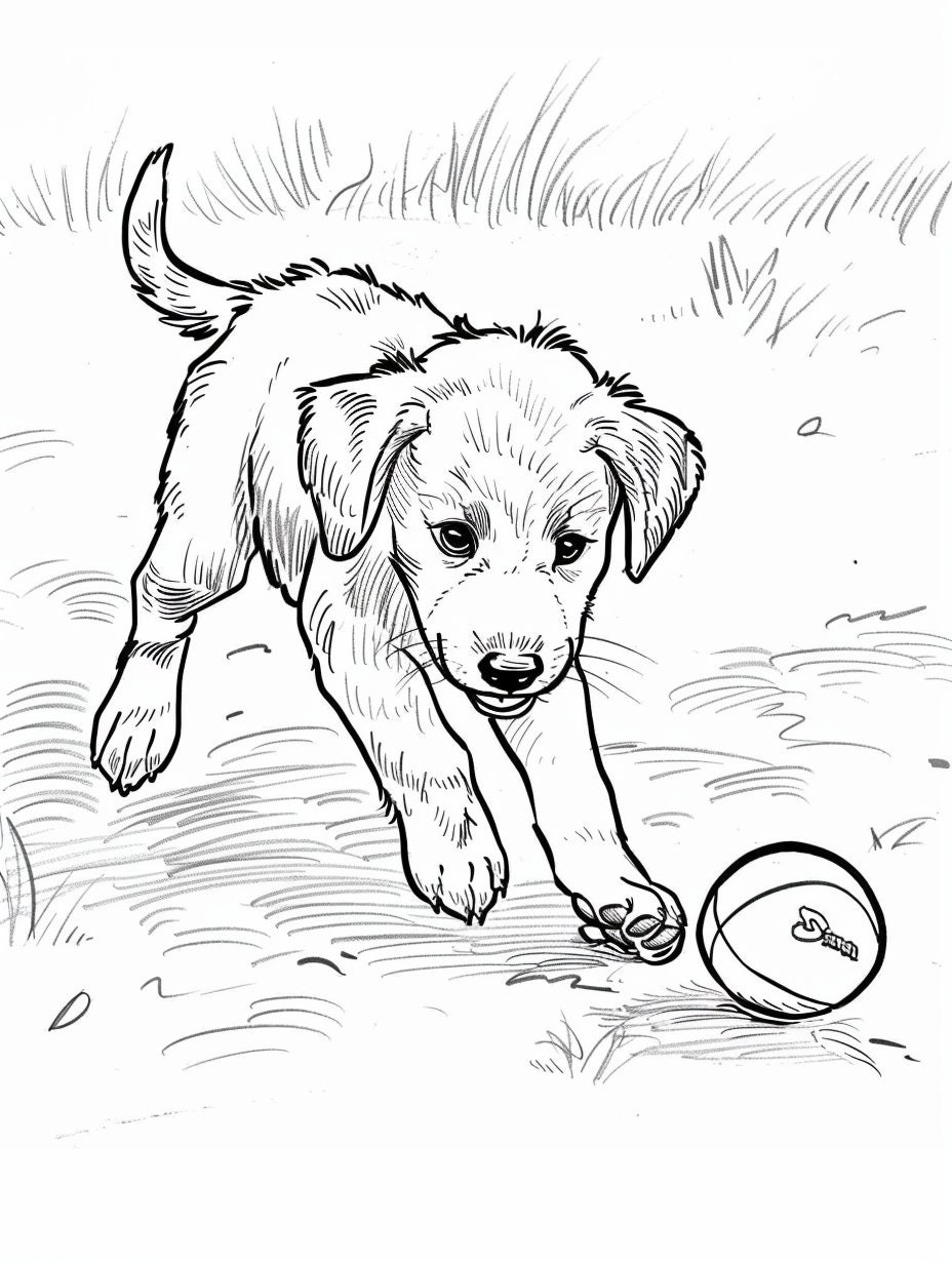 Get Your Puppy Fix! Over 200 Printable Puppy Coloring Pages - Digital ...
