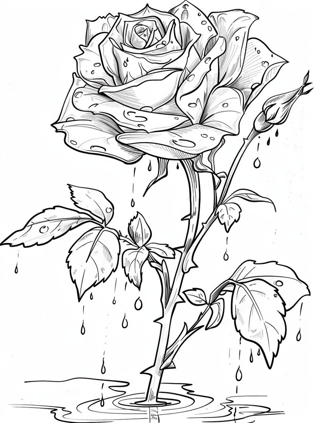 Embrace the Beauty of Roses! Over 250 Rose Coloring Pages - Printable ...