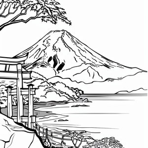 Embrace the Majesty of Mt. Fuji! Over 200 Mt. Fuji Coloring Pages ...