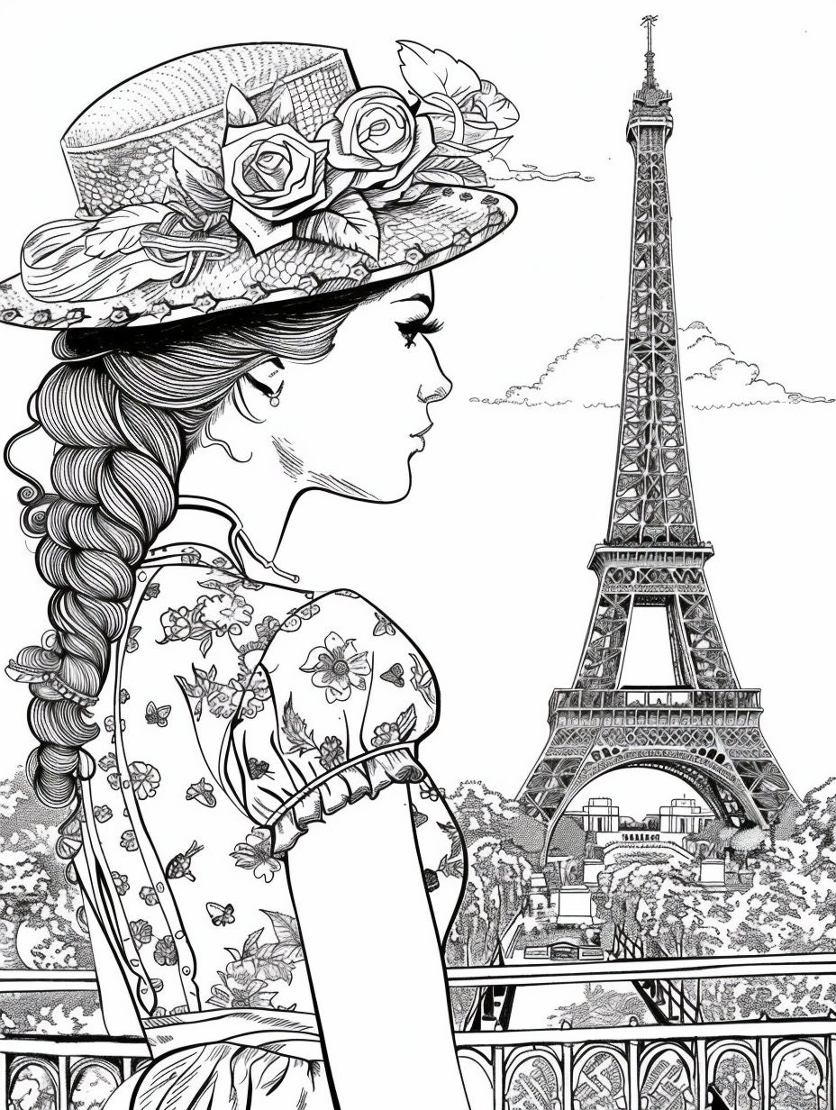 Ooh La La! Nearly 200 Printable French Coloring Pages for Kids ...
