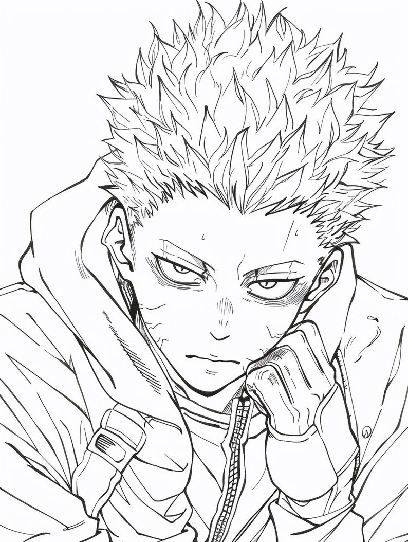 150+ Printable JUJUTSU KAISEN Coloring Pages - Digital Download - Etsy