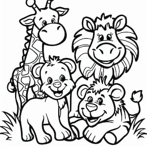 Take a Coloring Safari! Nearly 300 Printable Zoo Animal Coloring Pages ...