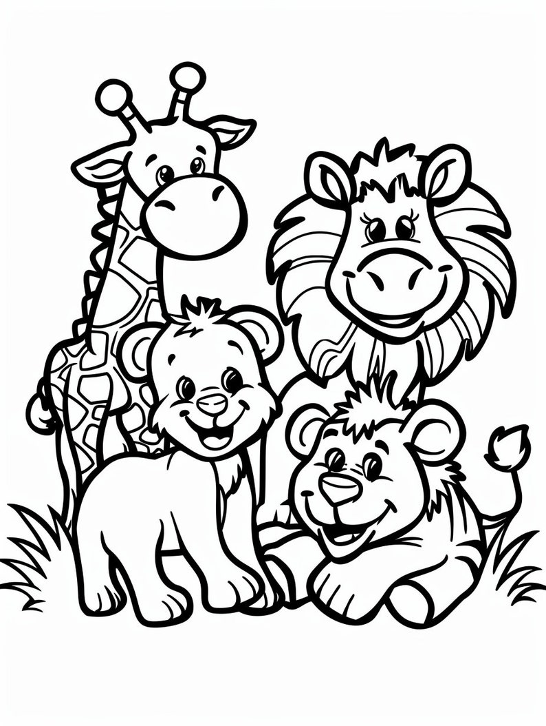 Take a Coloring Safari! Nearly 300 Printable Zoo Animal Coloring Pages ...