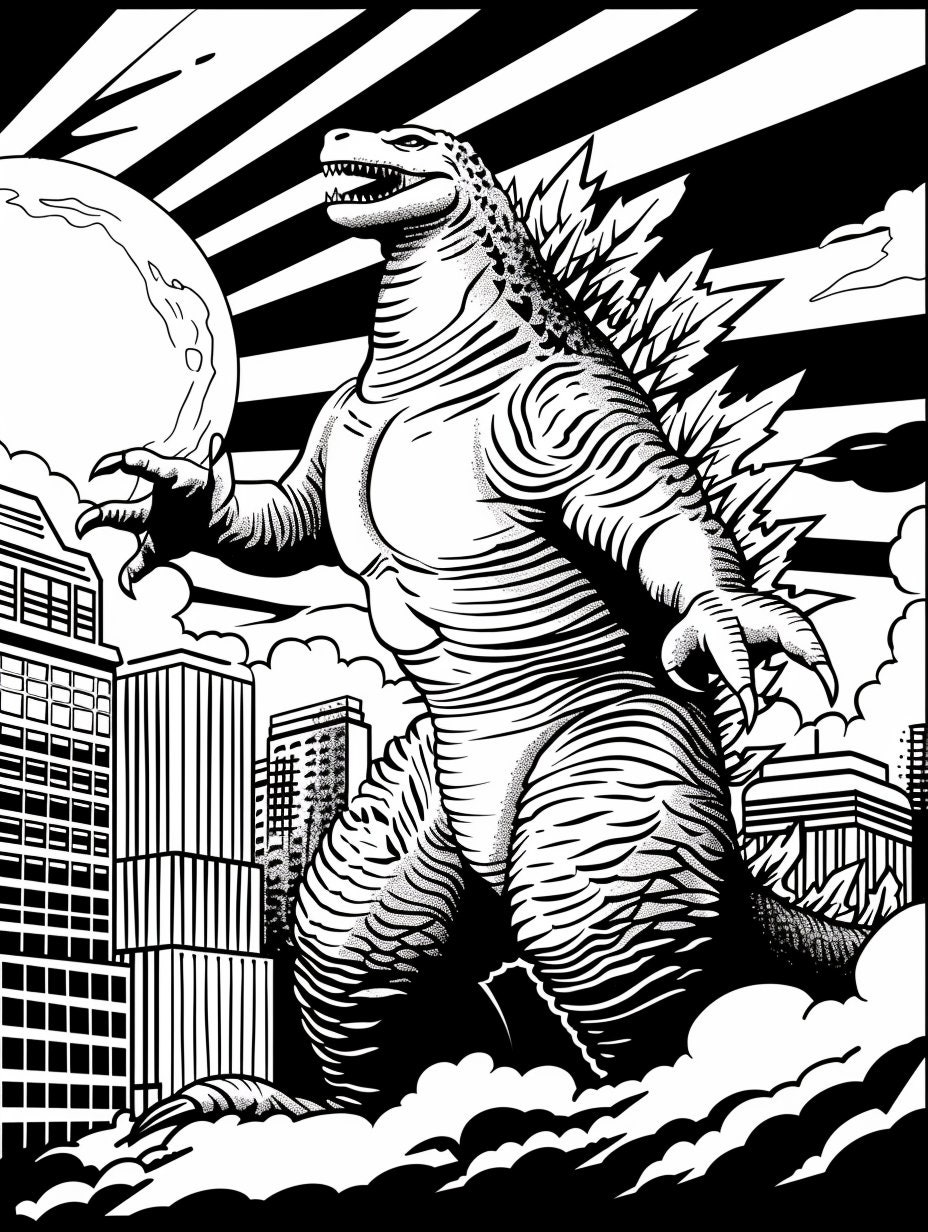 Color the Legendary Kaiju! Over 200 Godzilla Coloring Pages - Printable ...