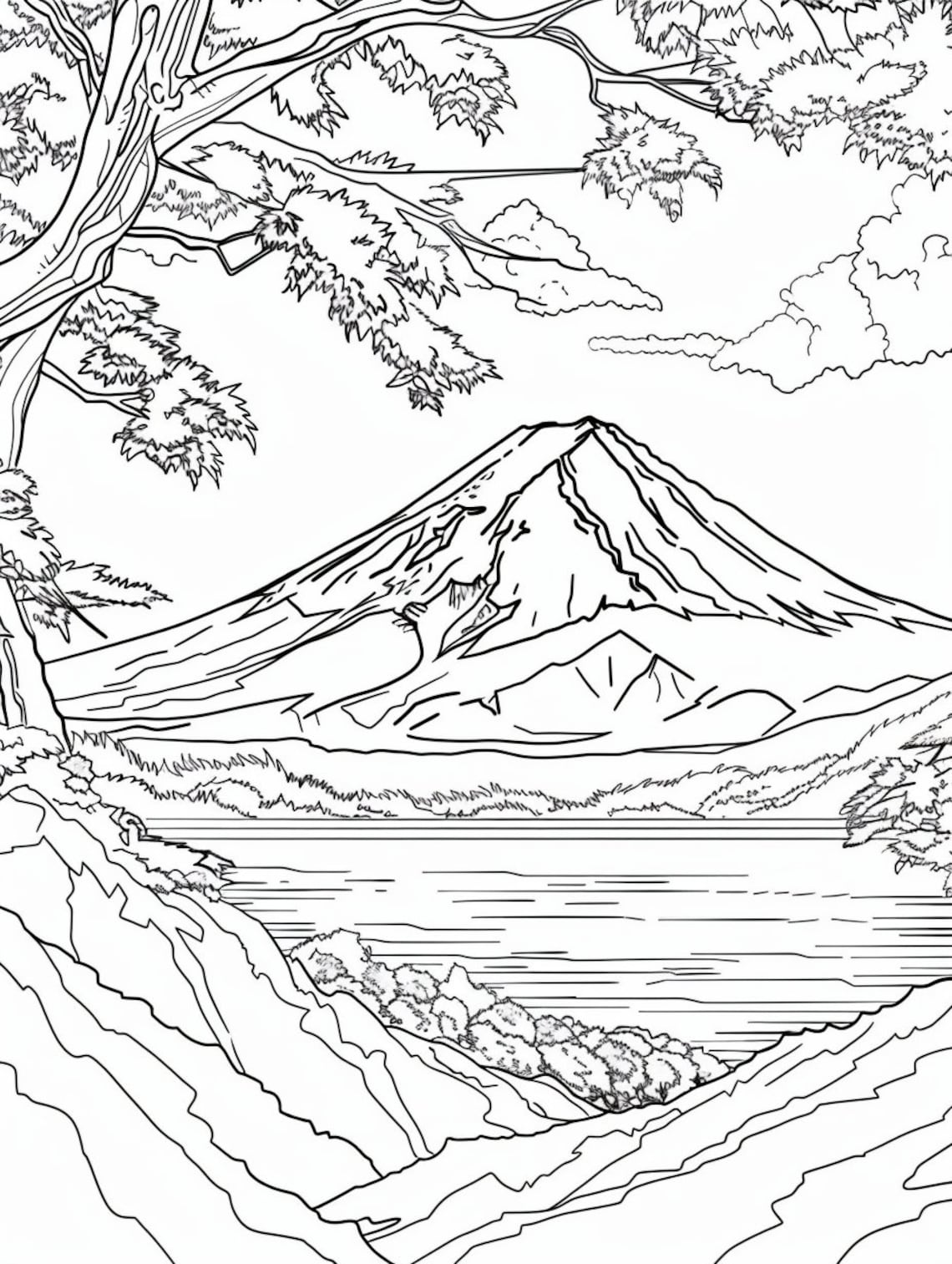 Embrace the Majesty of Mt. Fuji! Over 200 Mt. Fuji Coloring Pages ...