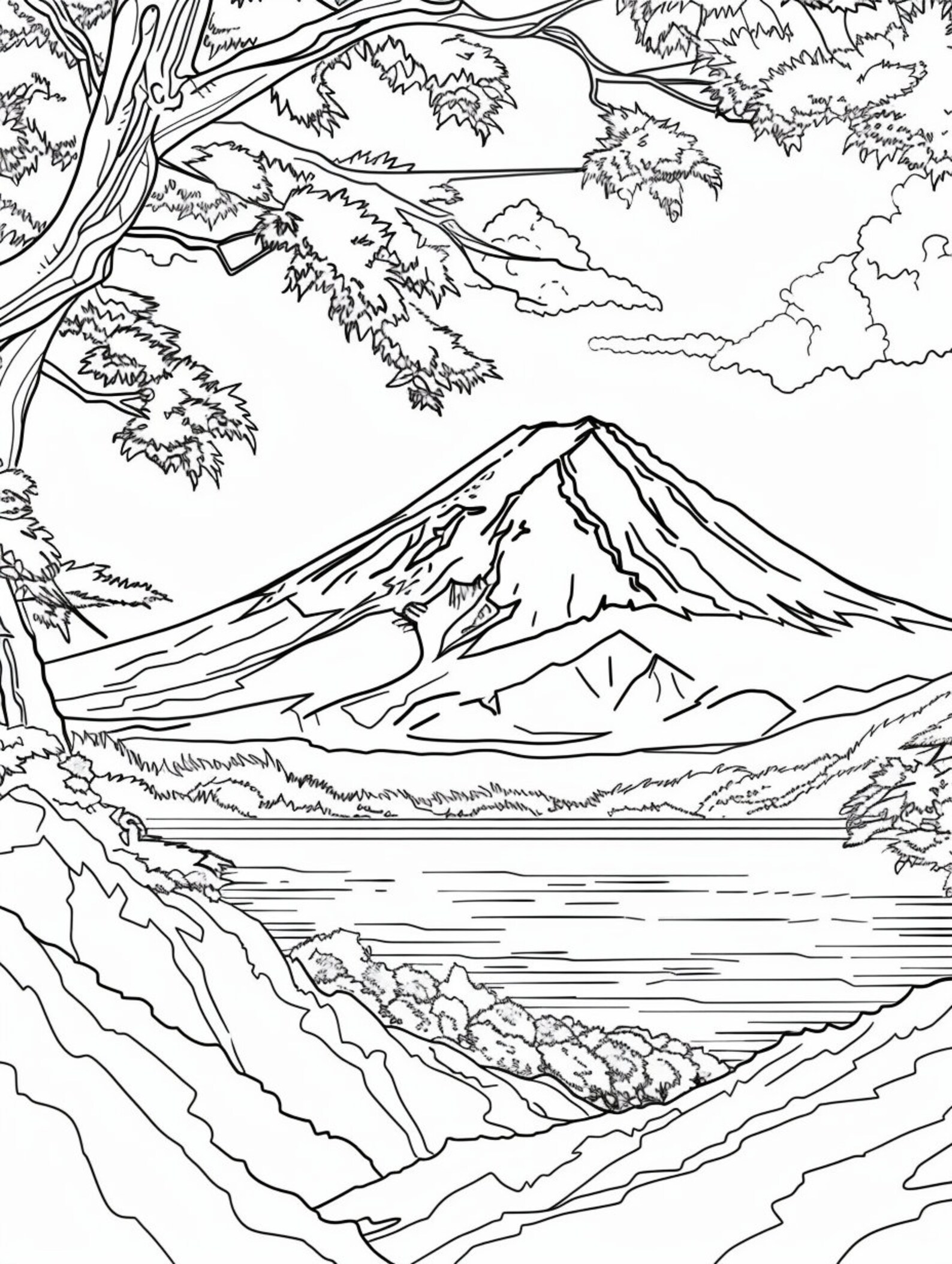 Embrace the Majesty of Mt. Fuji! Over 200 Mt. Fuji Coloring Pages ...