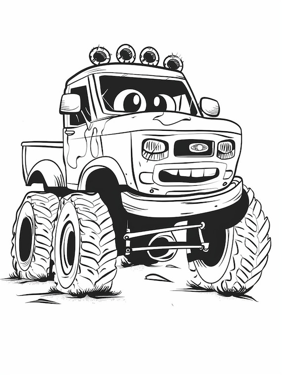 Printable Monster Truck Coloring Pages XDP Coloring Pages National