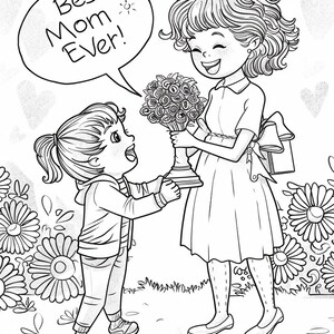 Celebrate Mom! 150+ Printable Mother's Day Coloring Pages - Instant ...