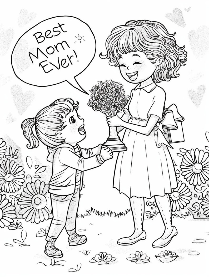 Celebrate Mom! 150+ Printable Mother's Day Coloring Pages - Instant ...