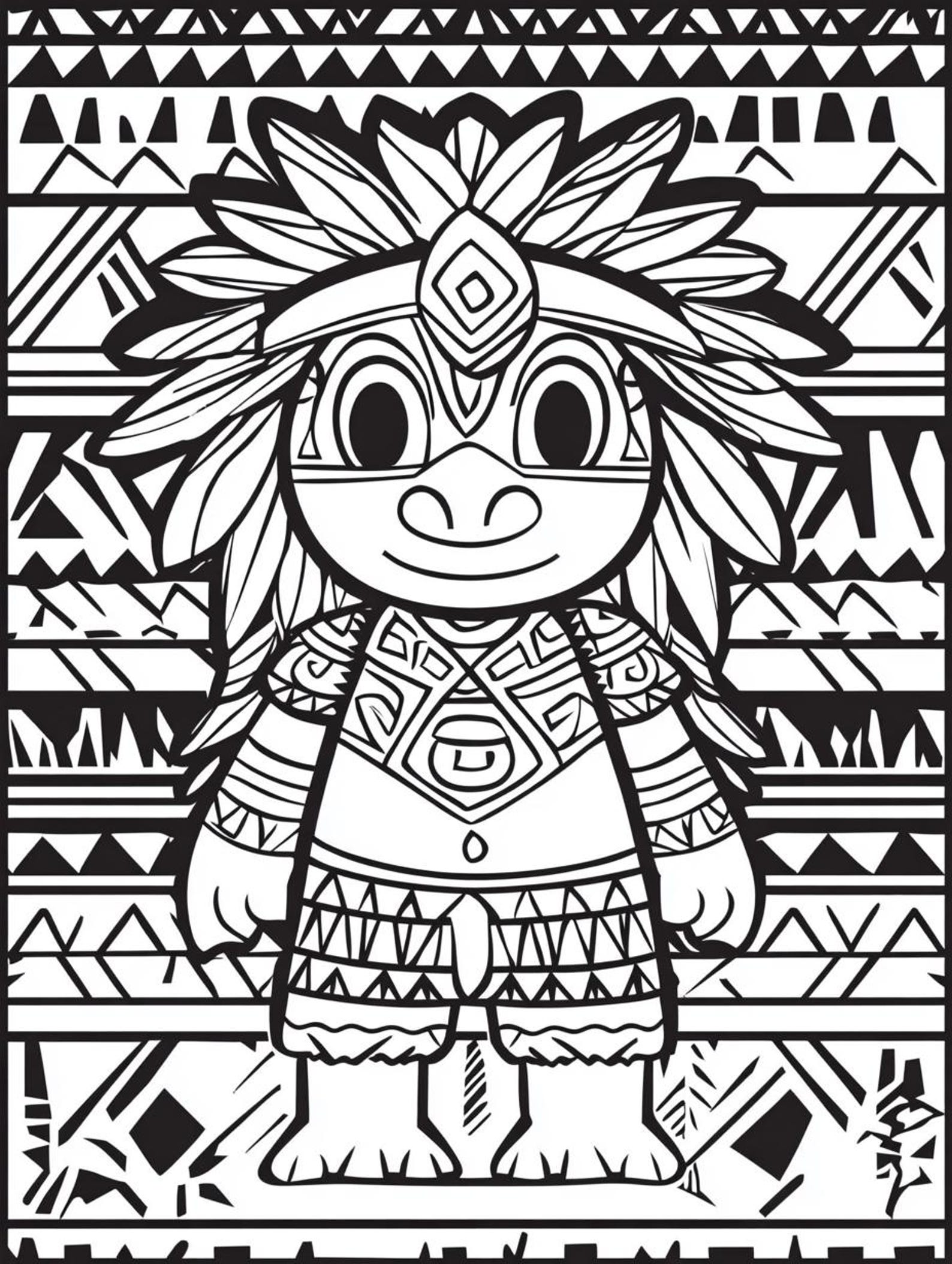 Samoan Art Coloring Pages for Kids - Over 100 Unique Pages of ...