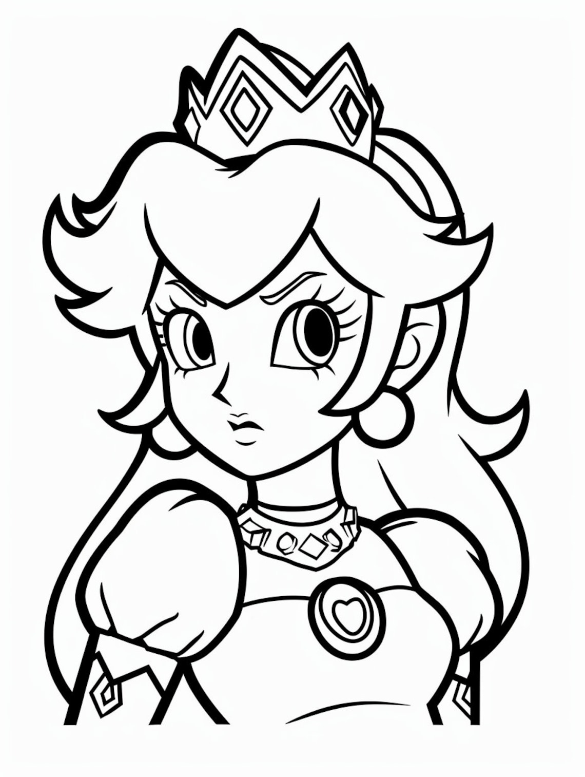 Princess Peach Coloring Adventure - 300+ Pages Printable Digital ...