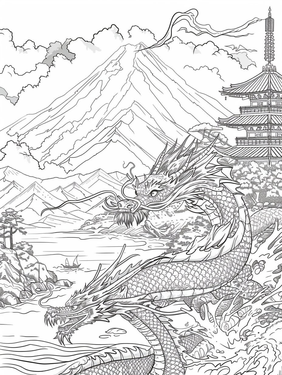 Embrace the Majesty of Mt. Fuji! Over 200 Mt. Fuji Coloring Pages ...