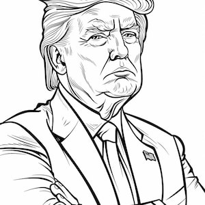 Over 100 President Trump Coloring Pages - Printable, Digital Download ...
