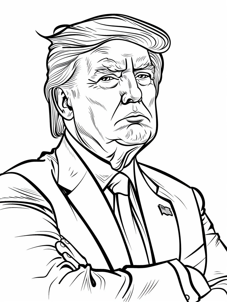 Over 100 President Trump Coloring Pages - Printable, Digital Download ...