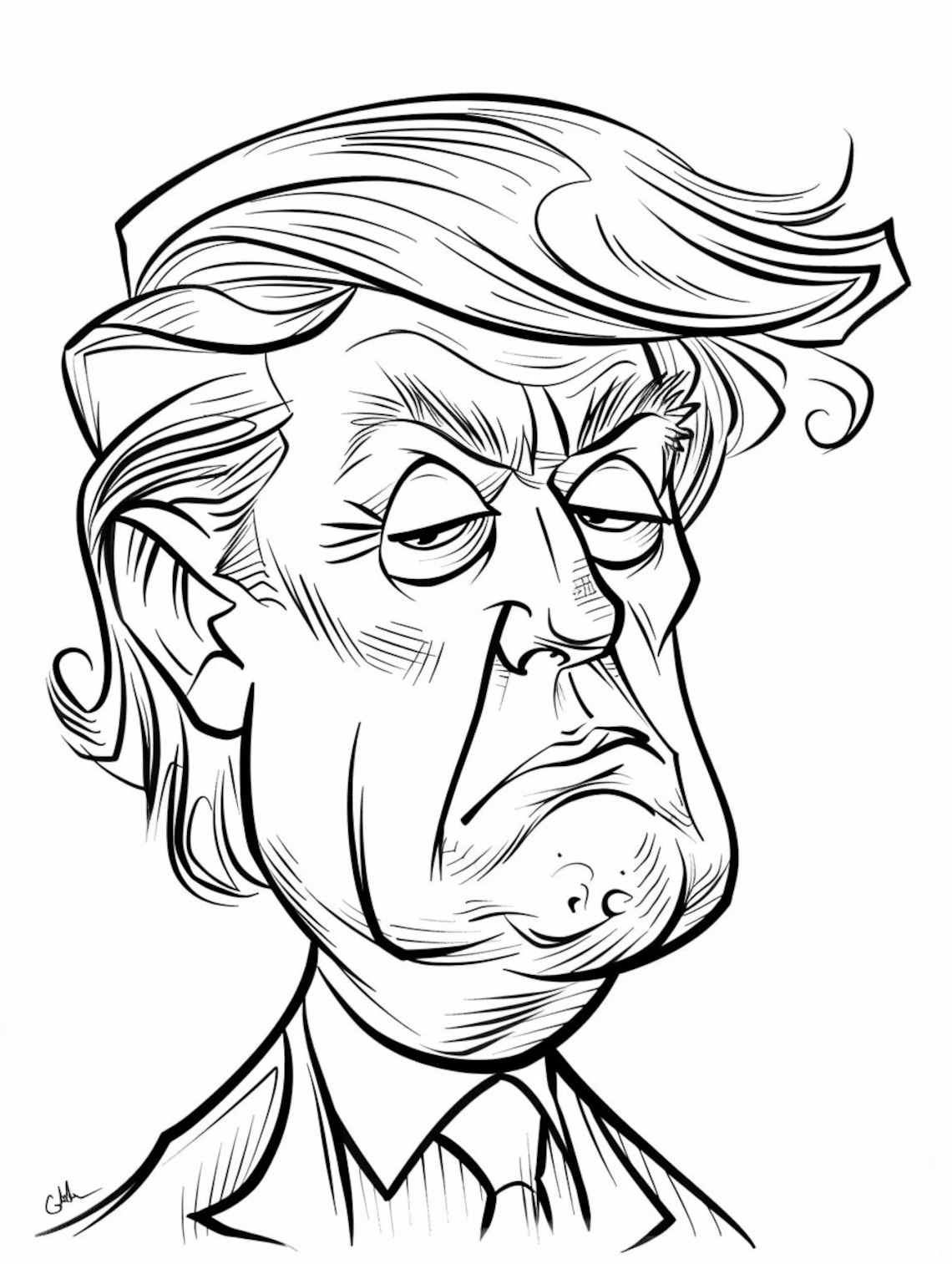 Over 100 President Trump Coloring Pages - Printable, Digital Download ...