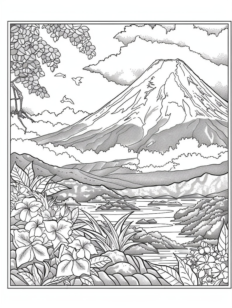 Embrace the Majesty of Mt. Fuji! Over 200 Mt. Fuji Coloring Pages ...