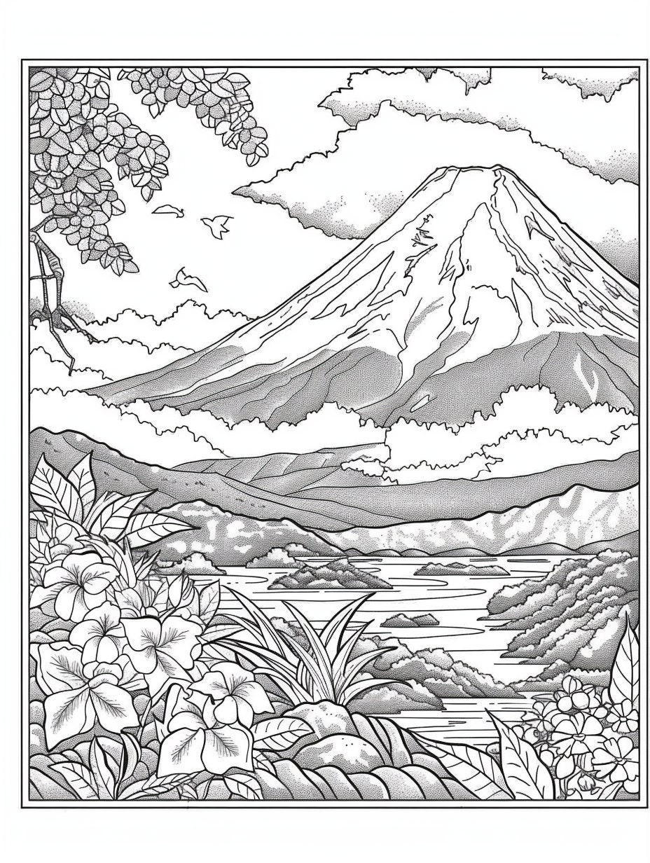 Embrace the Majesty of Mt. Fuji! Over 200 Mt. Fuji Coloring Pages ...