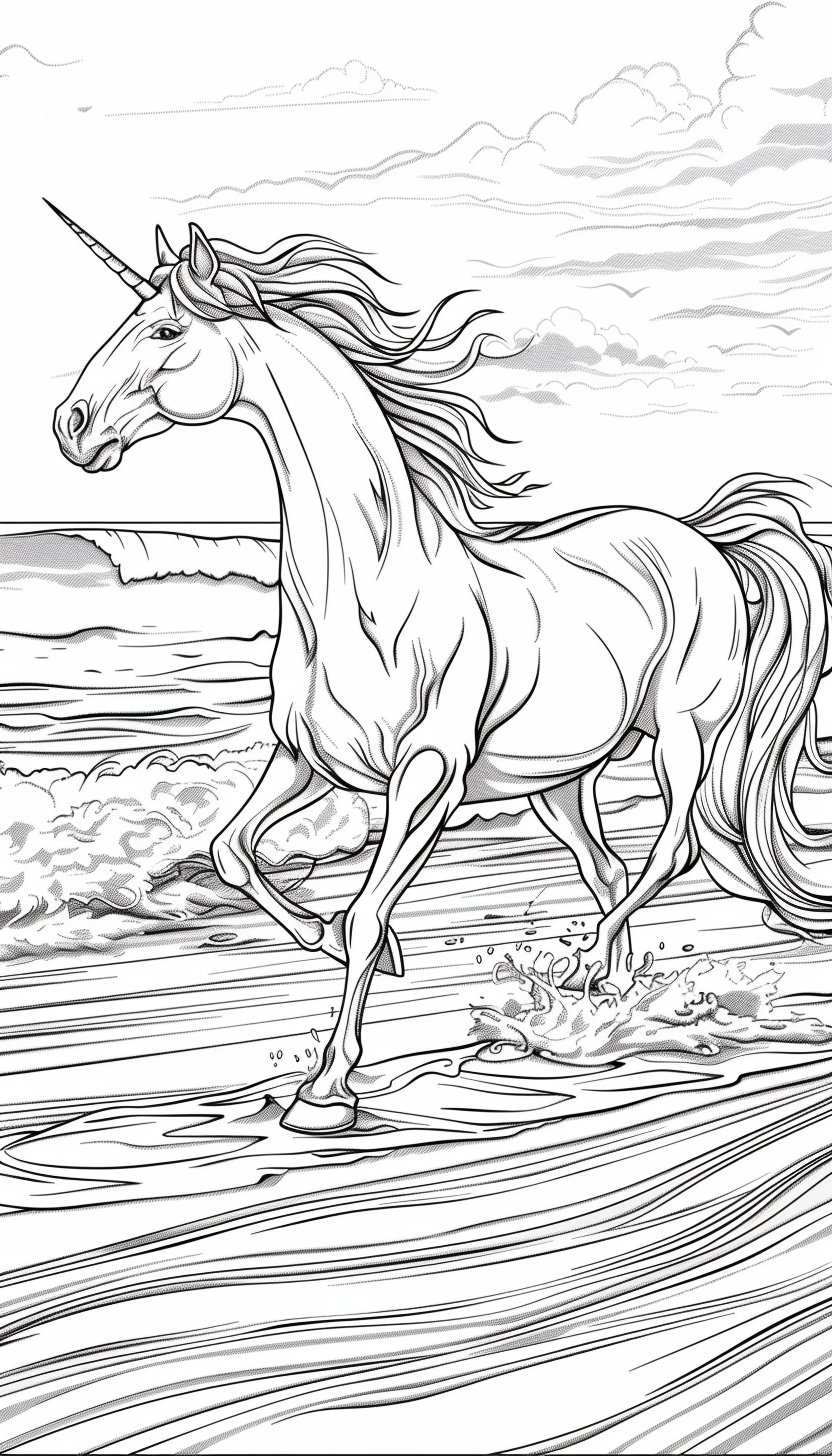 Magical Unicorn Coloring Adventure Over 200 Pages Printable Digital ...