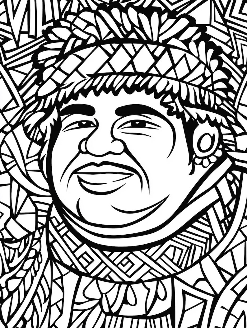 Samoan Art Coloring Pages for Kids - Over 100 Unique Pages of ...
