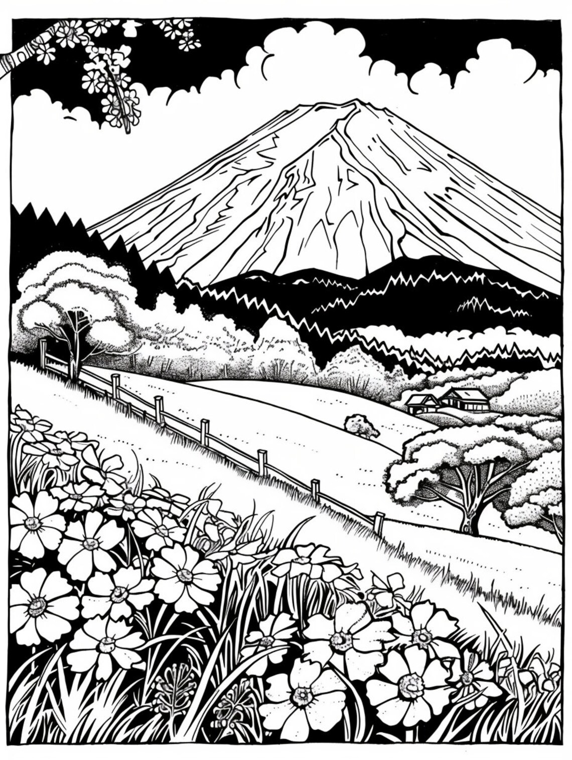 Embrace the Majesty of Mt. Fuji Over 200 Mt. Fuji Coloring Pages ...