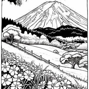 Embrace the Majesty of Mt. Fuji! Over 200 Mt. Fuji Coloring Pages ...