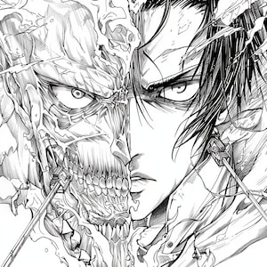 Color the Titans! Over 200 Attack on Titan Anime Coloring Pages ...