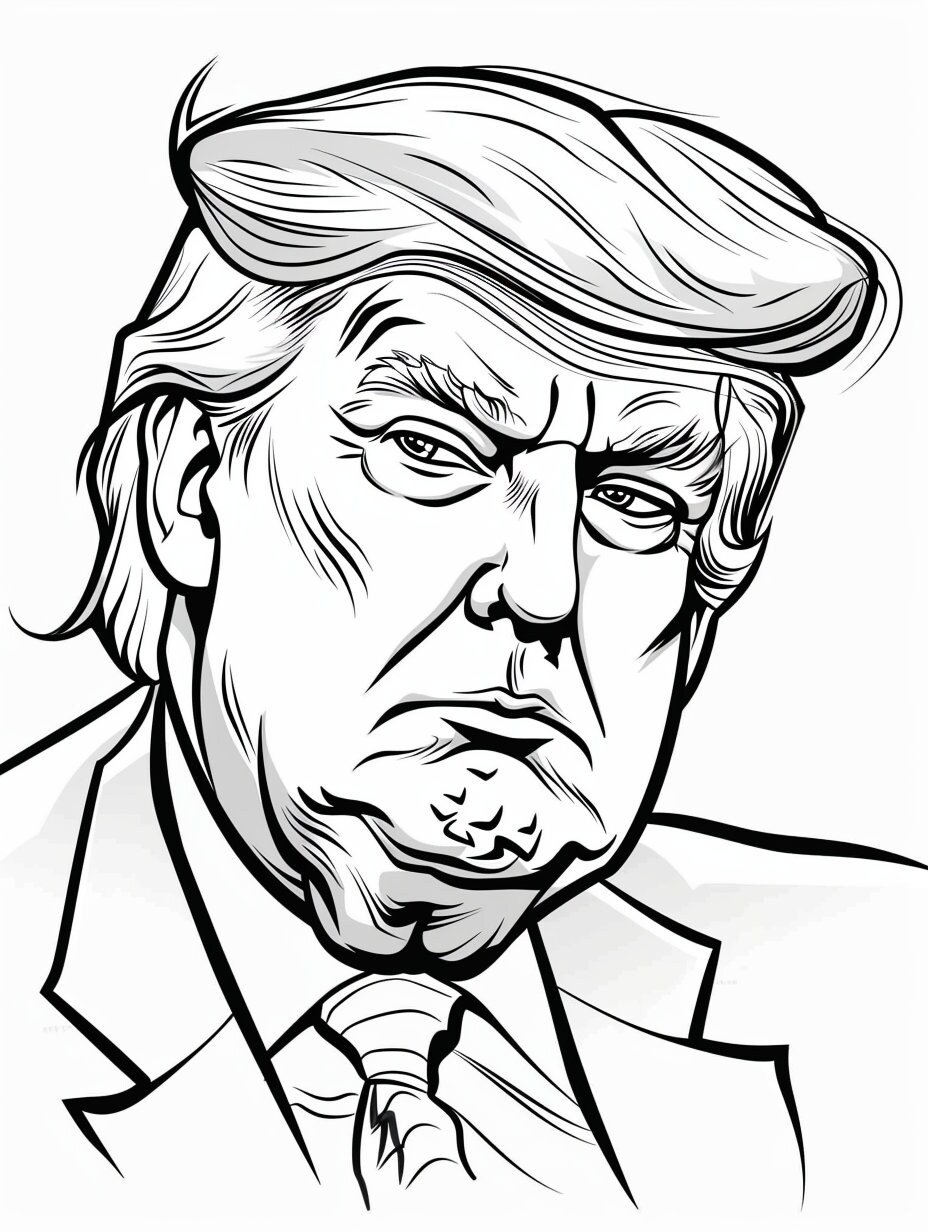 Over 100 President Trump Coloring Pages - Printable, Digital Download ...