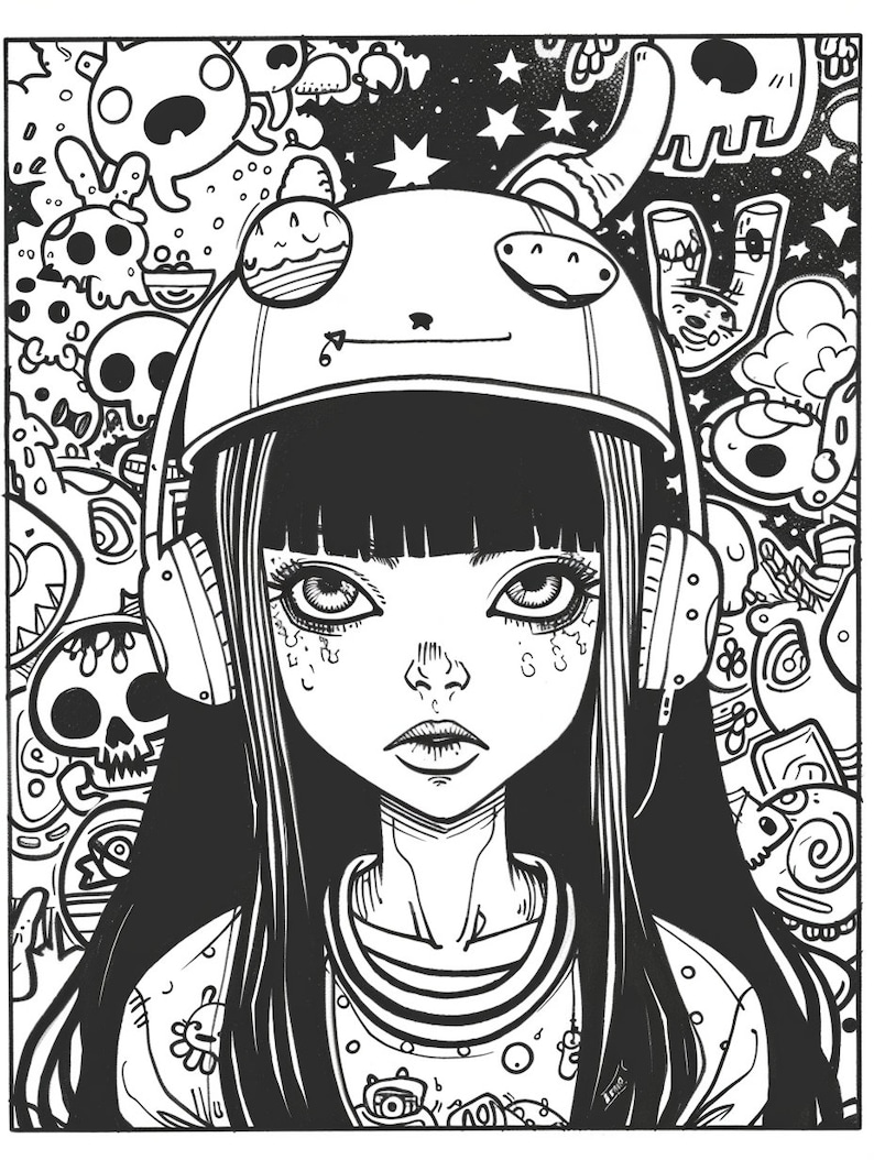 Embrace the Weird & Wonderful! Over 100 Random, Strange Coloring Pages ...