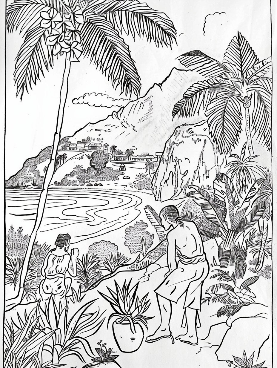 150 Vibrant South Pacific Coloring Pages: Printable & Digital Downloads ...