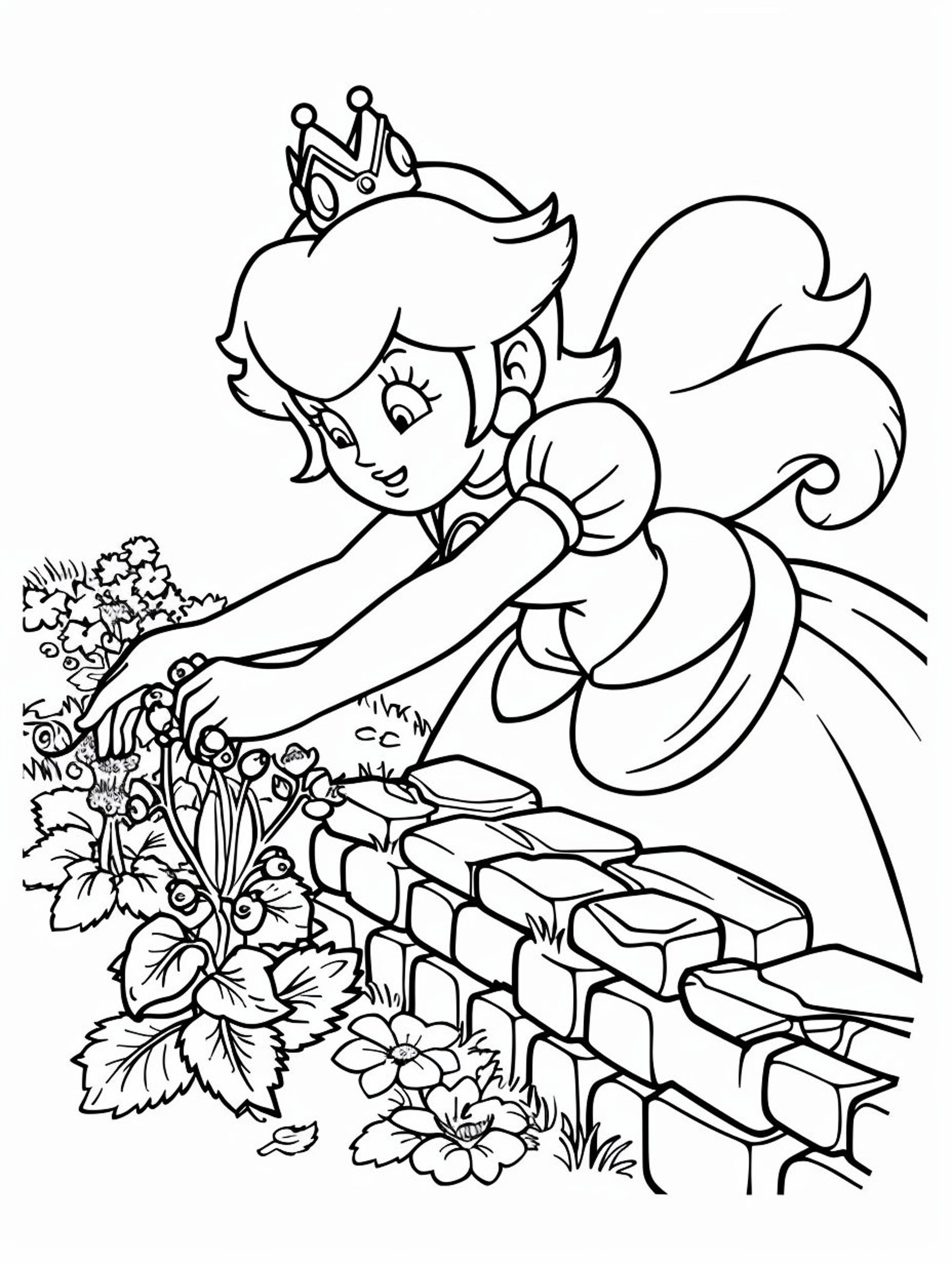 Princess Peach Coloring Adventure - 300+ Pages Printable Digital ...