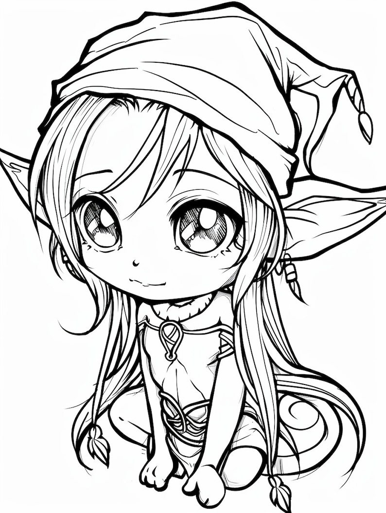 250 Adorable Anime Coloring Pages - Printable, Digital Download - Etsy