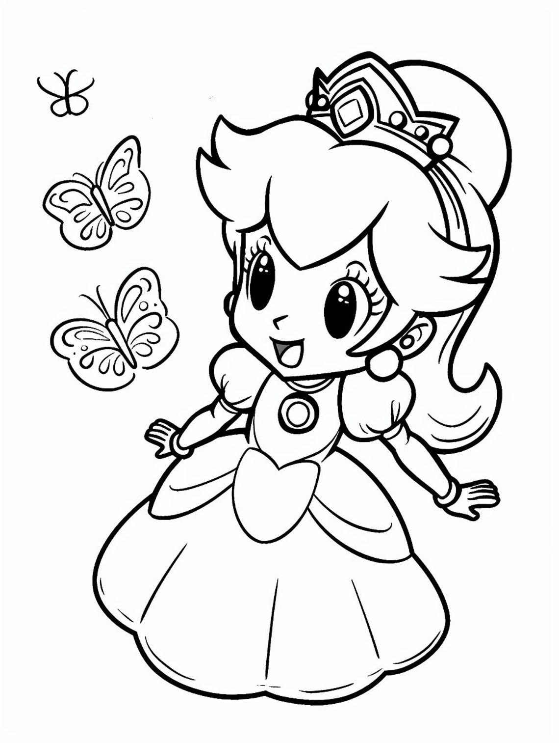 Embrace Peachy Cuteness! Over 150 Chibi Princess Peach Coloring Pages ...
