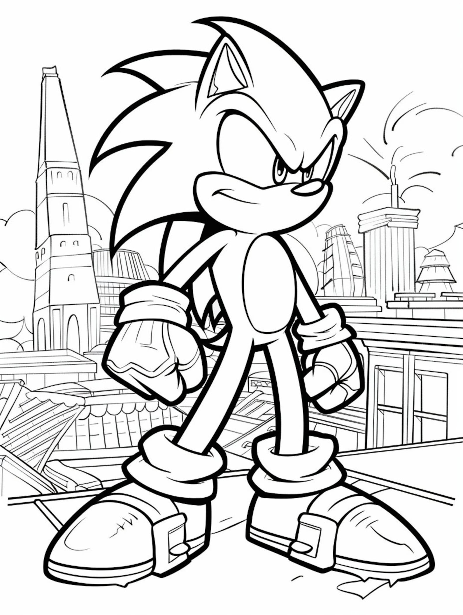 The Ultimate Sonic Coloring Adventure - 300+ Printable Digital Download ...