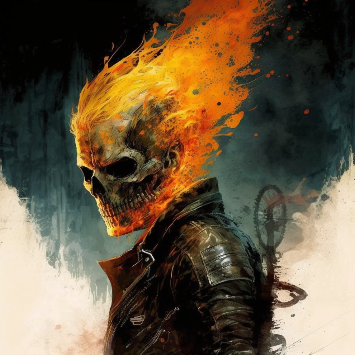 25 Unique Ghost Rider JPG for Digital Download , Marvel , Original Art ...