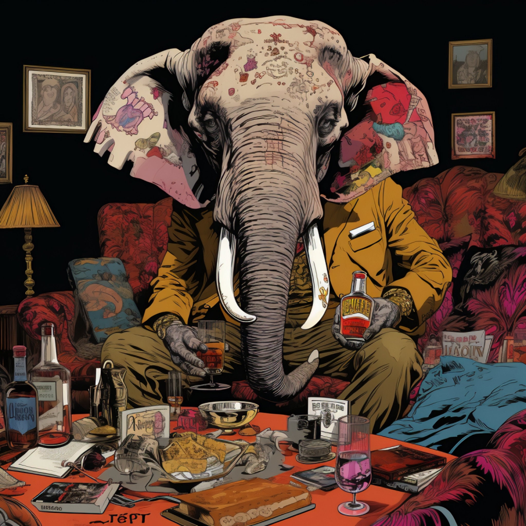 Over 400 Drunk, Strange, Unusual, and Weird Elephant Designs and Art ...