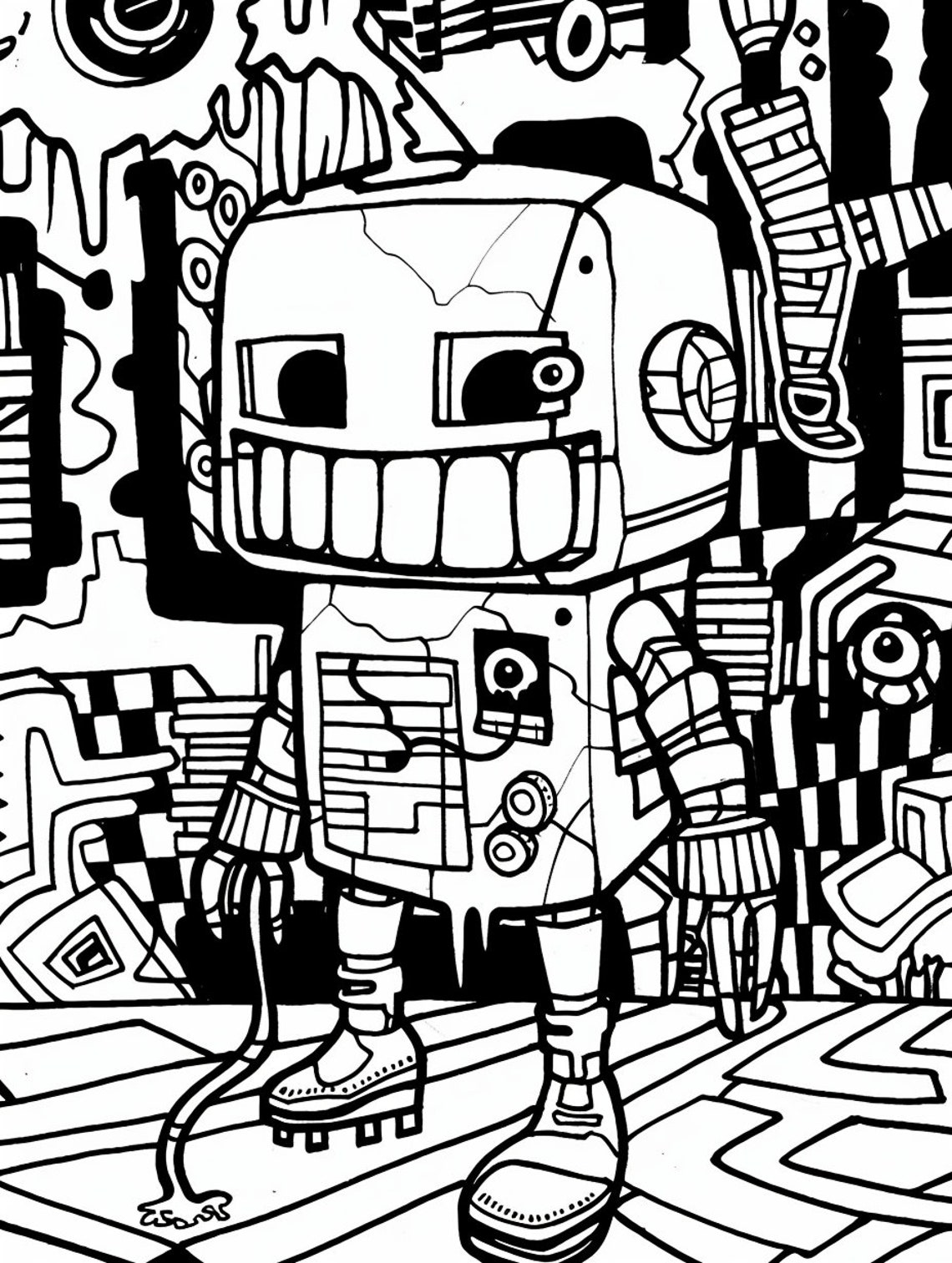 Unleash Your Urban Creativity! Over 200 Street Artist Style Coloring ...