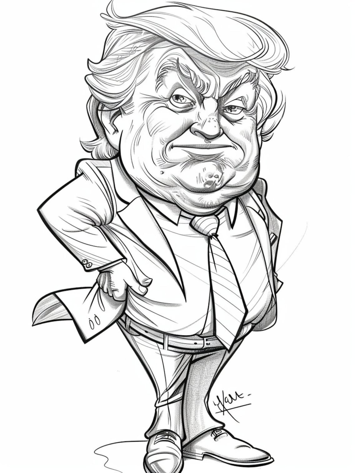 Over 100 President Trump Coloring Pages - Printable, Digital Download ...