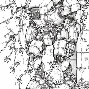 Gear Up! 200+ Printable Mecha Coloring Pages - Digital Download - Etsy