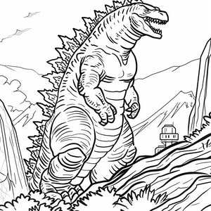 Color the Legendary Kaiju! Over 200 Godzilla Coloring Pages - Printable ...