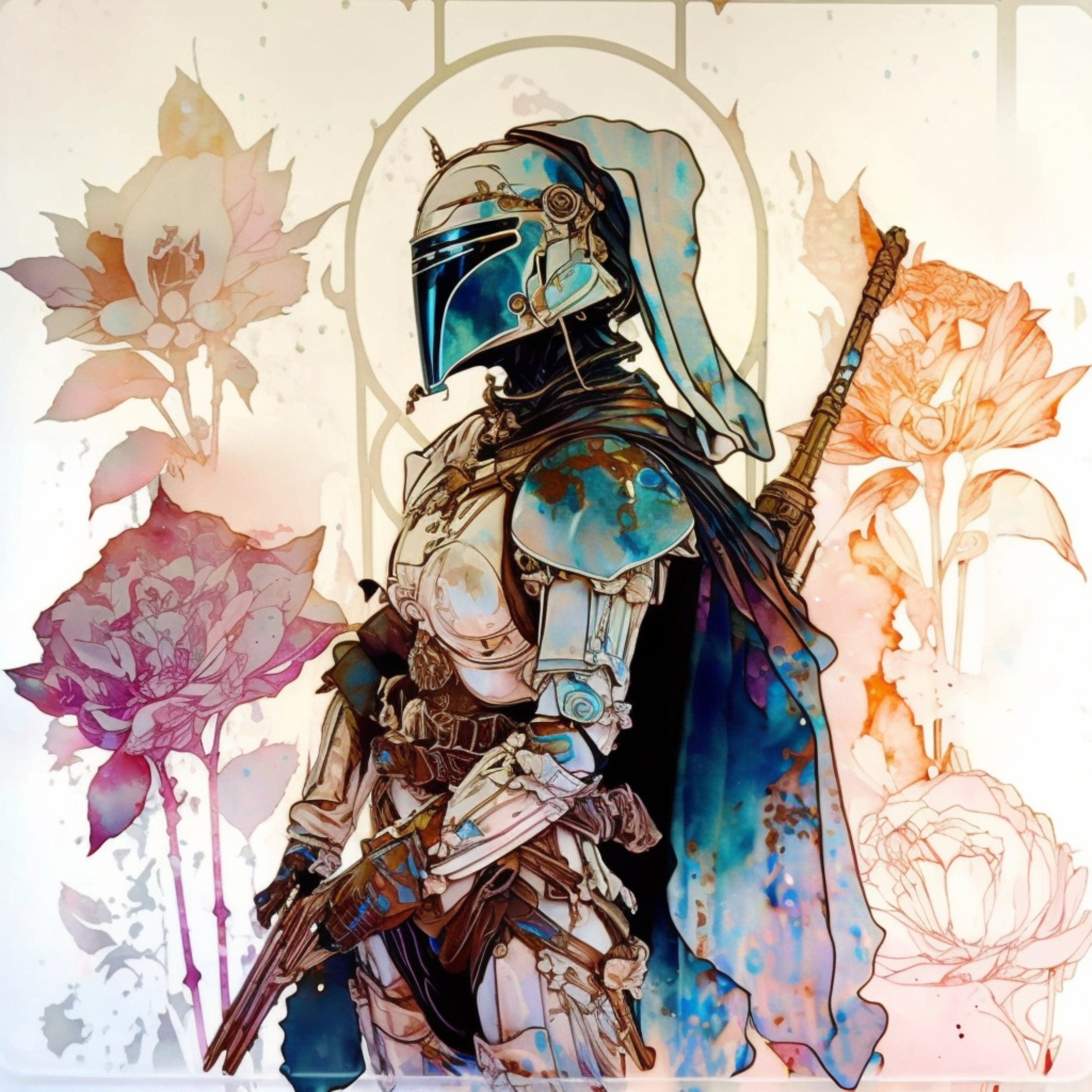 18 Custom Made Mandalorian Digital Art Portraits Inspired by the ...