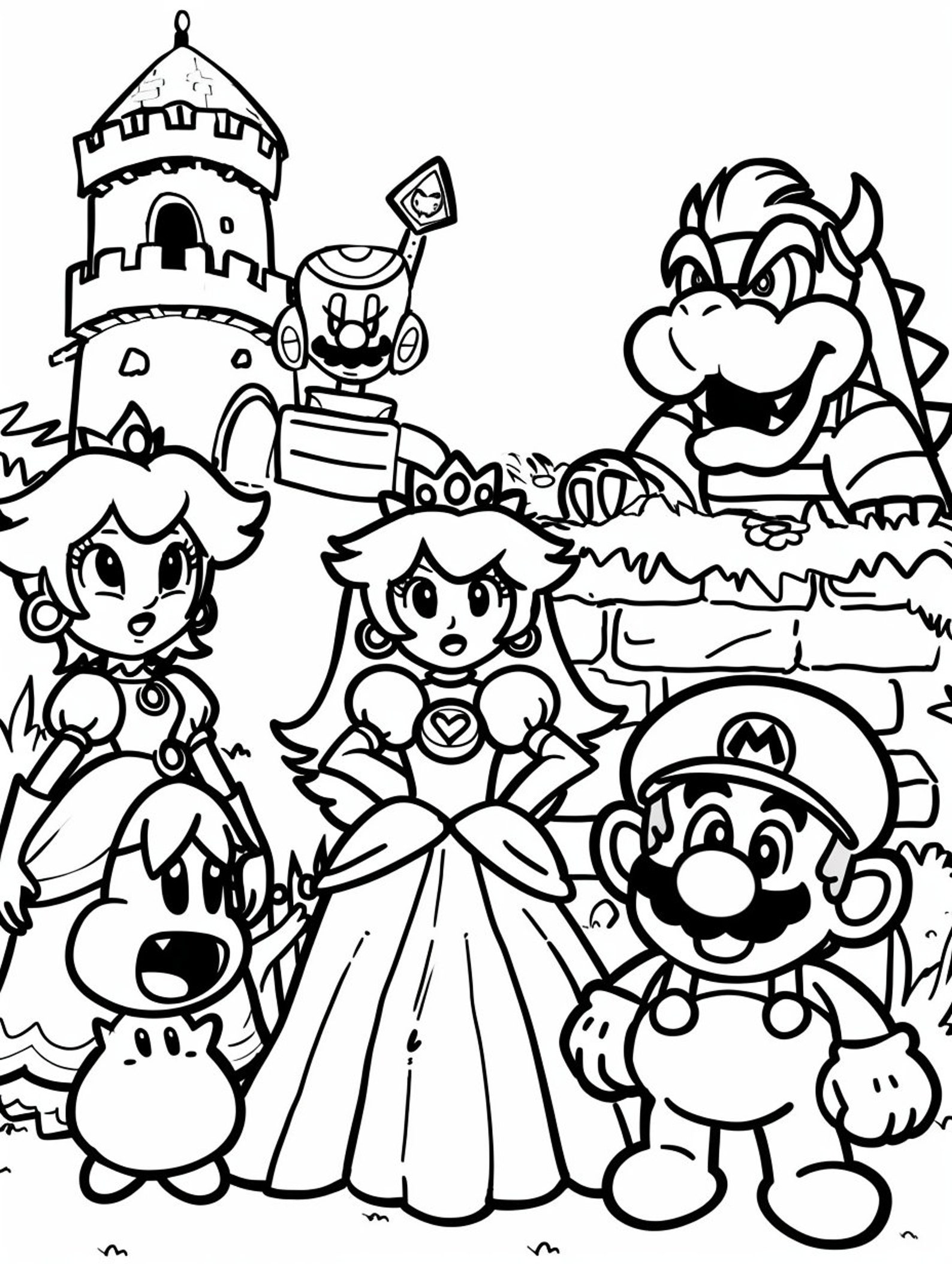 Embrace Peachy Cuteness! Over 150 Chibi Princess Peach Coloring Pages ...