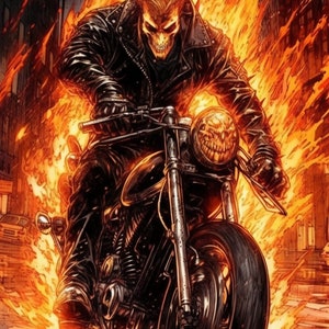 Over 30 Original Ghost Rider Printable Art for Digital Download. Check ...