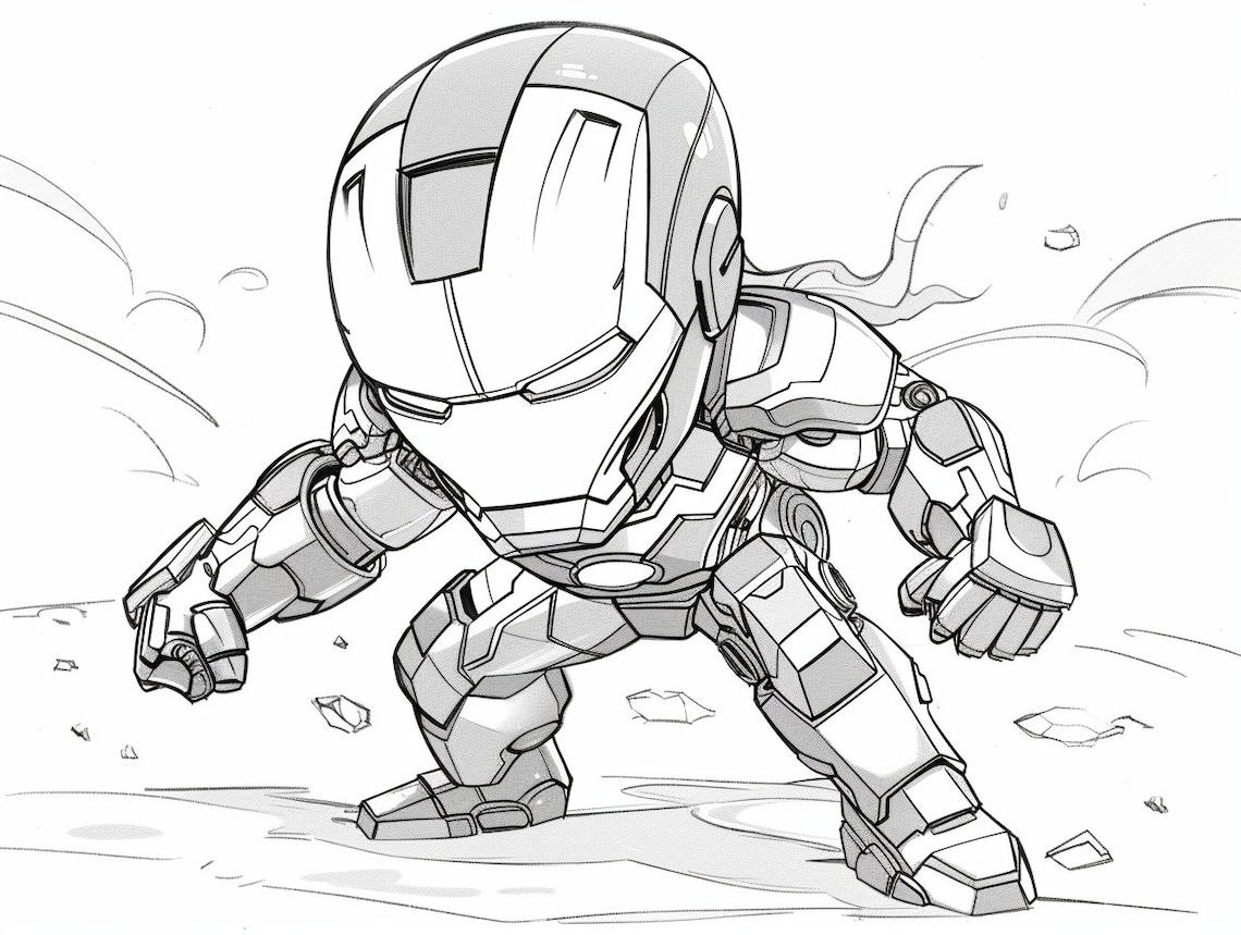 Nearly 300 Printable Marvel Chibi Coloring Pages - Digital Download - Etsy