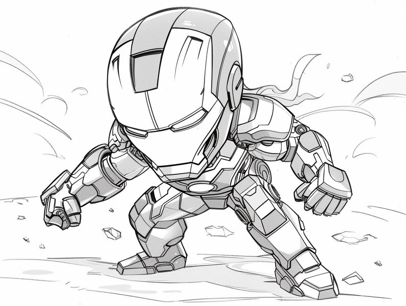 Nearly 300 Printable Marvel Chibi Coloring Pages - Digital Download - Etsy