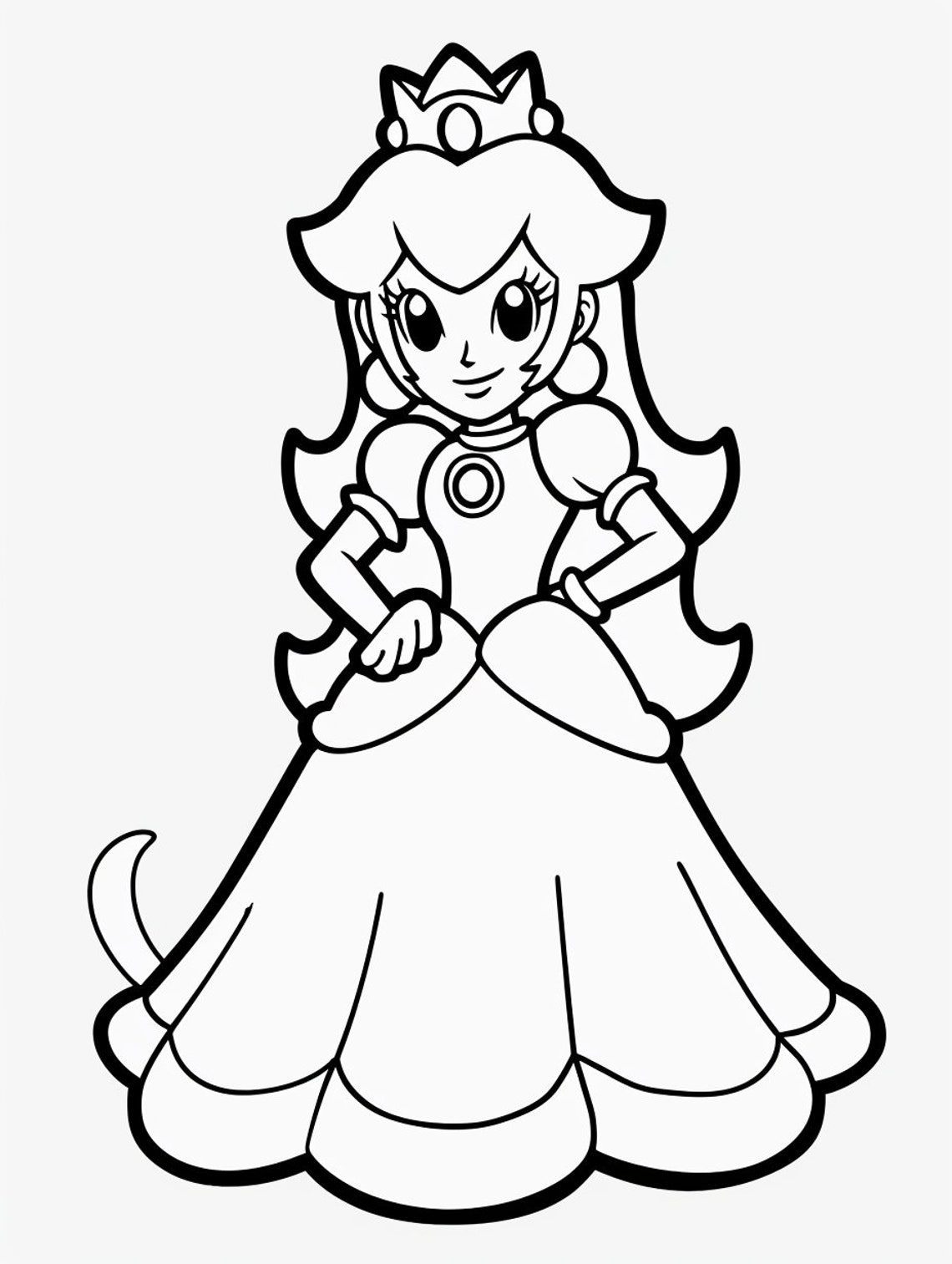 Princess Peach Coloring Adventure - 300+ Pages Printable Digital ...