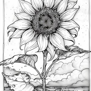 Embrace the Sunshine! Nearly 200 Sunflower Coloring Pages - Printable ...