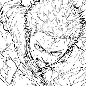 150+ Printable JUJUTSU KAISEN Coloring Pages - Digital Download - Etsy