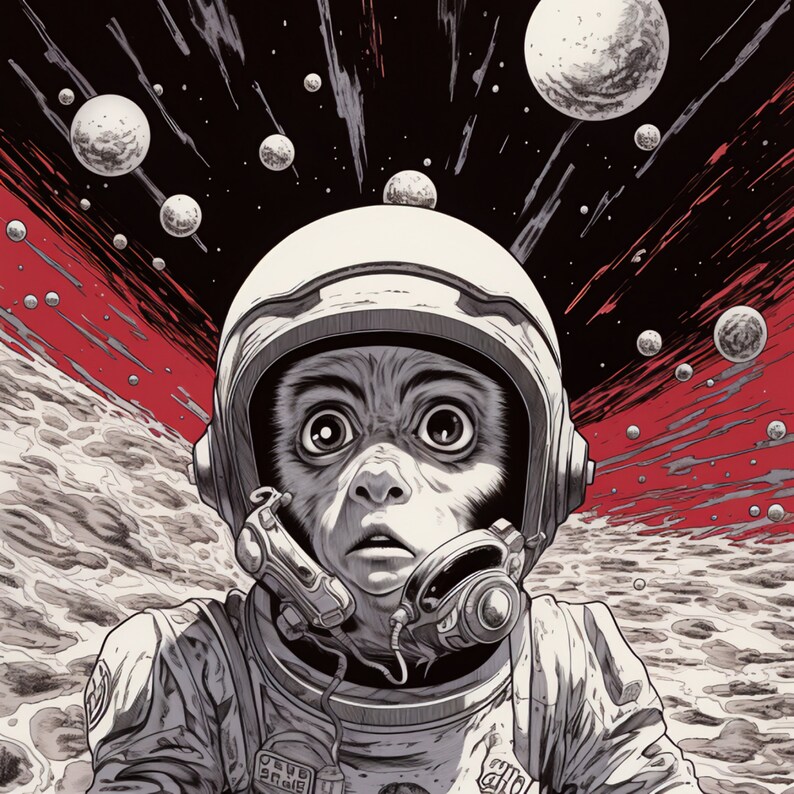 Space Monkey Art Collection": 150+ Original and Unique Space Monkey ...